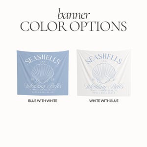 Seashells and Wedding Bells Bachelorette Party Banner, Personalized ...