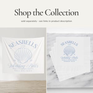 Seashells and Wedding Bells Bachelorette Can Coolers, Personalized ...