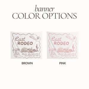Last Rodeo Bachelorette Banner, Personalized Bach Party Wall Photobooth ...