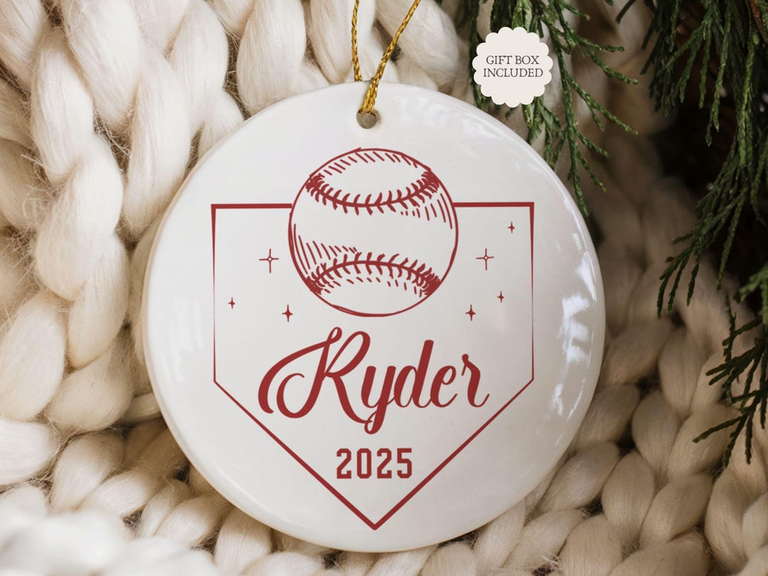 Baseball Christmas Ornament 2025, Gift for Baseball Player Ornament ...