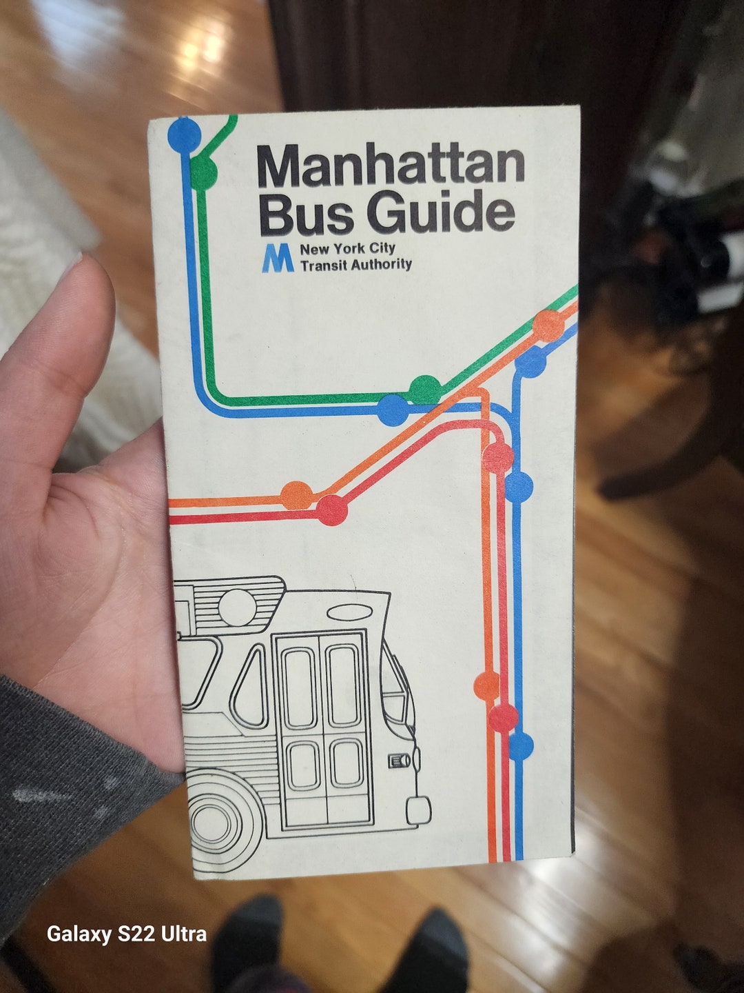 Manhattan New York City Bus Guide Map Transit MTA 1974 Revised 1976 ...