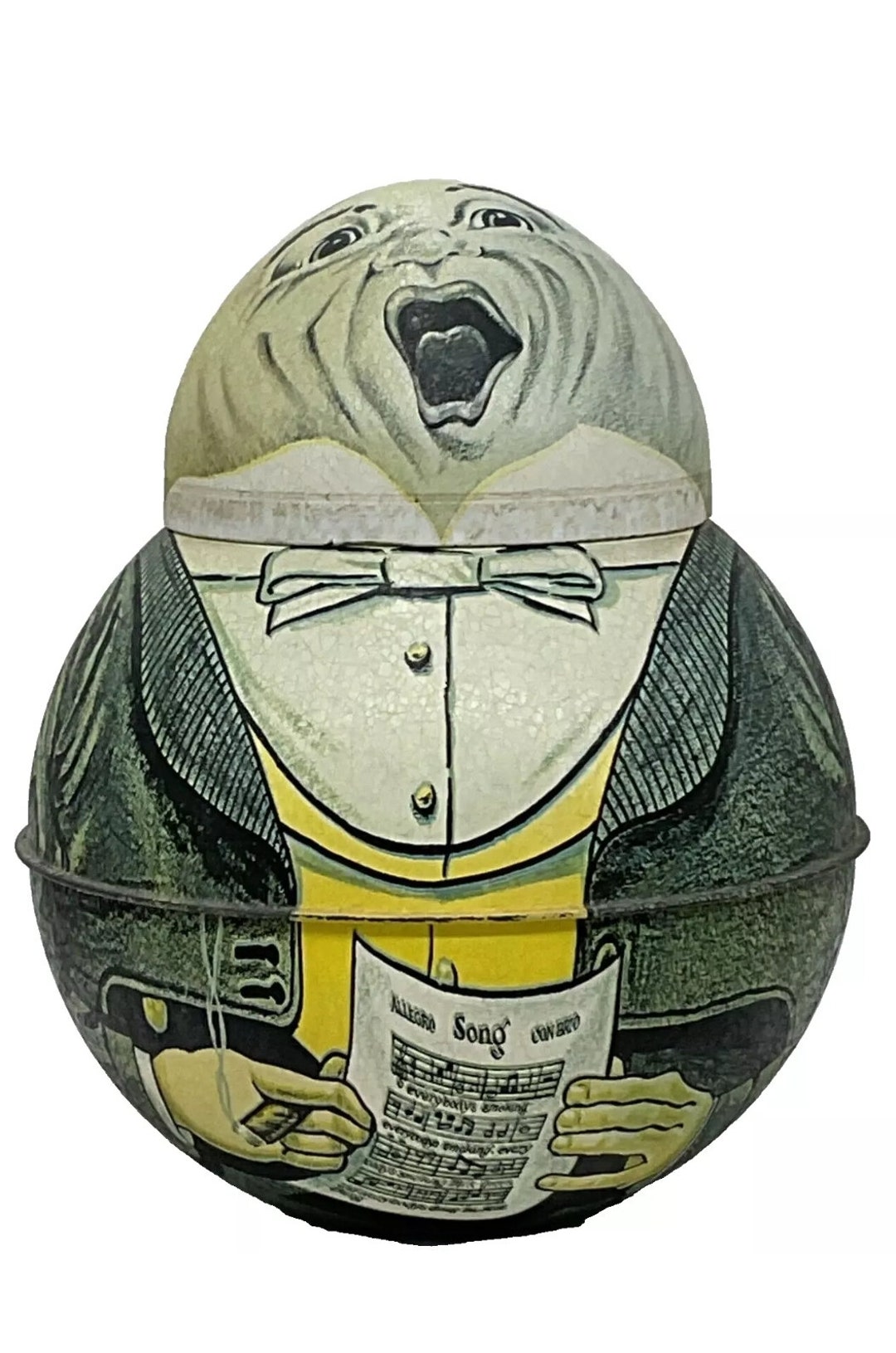 1979 Bristol Ware Tobacco Tin-the Singer Design-collectable Roly Poly ...