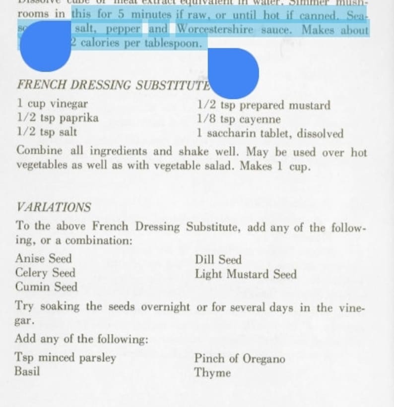 Vintage 70s PDF Cookbook: Waistline and Lifeline Gourmet Recipes by ...