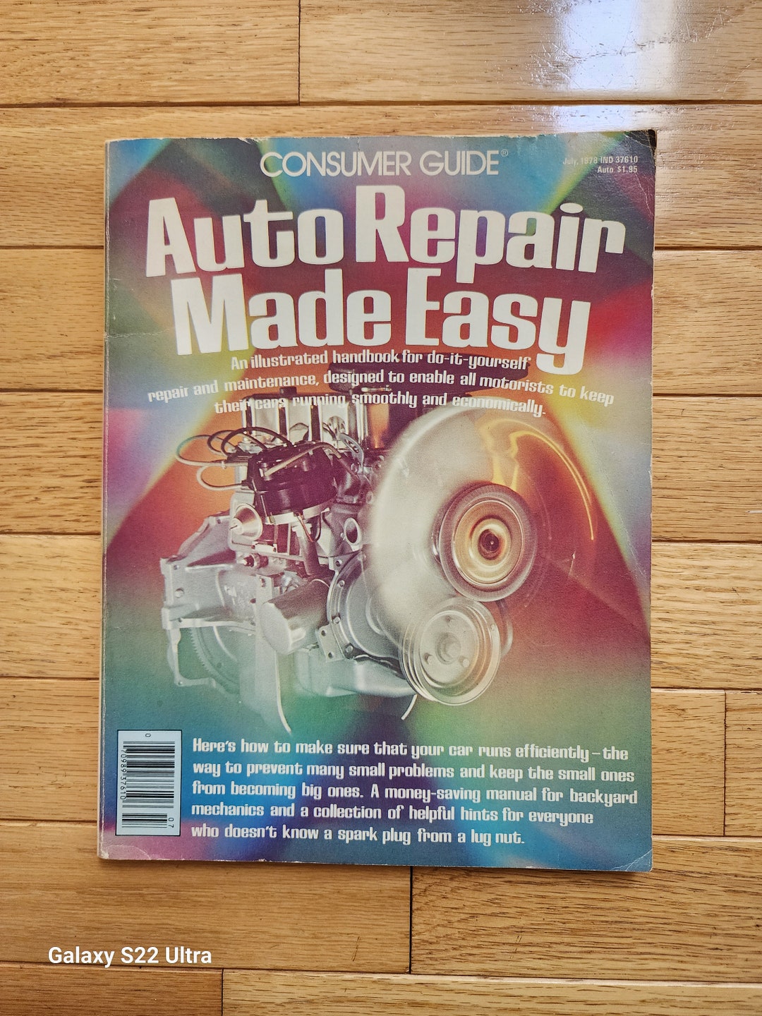 REALLY COOL Auto Repair Made Easy 1978 Car Reference Book, With Art and ...