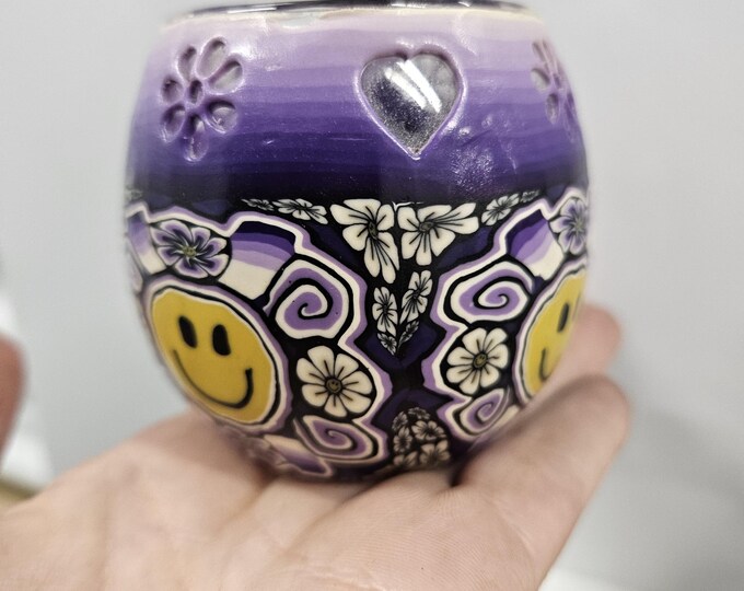 Cheerful Smiley Face Candlestick Holder - Unique Home Decor, Taper ...