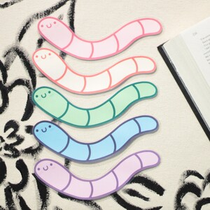 Bookworm Bookmark | Book Worm | Cottagecore | Cute Book Mark | Book ...