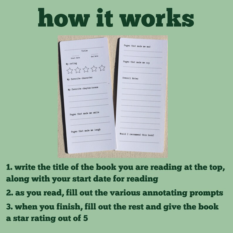 Annotation Bookmark Annotating Annotation Kit Book Lover Book ...