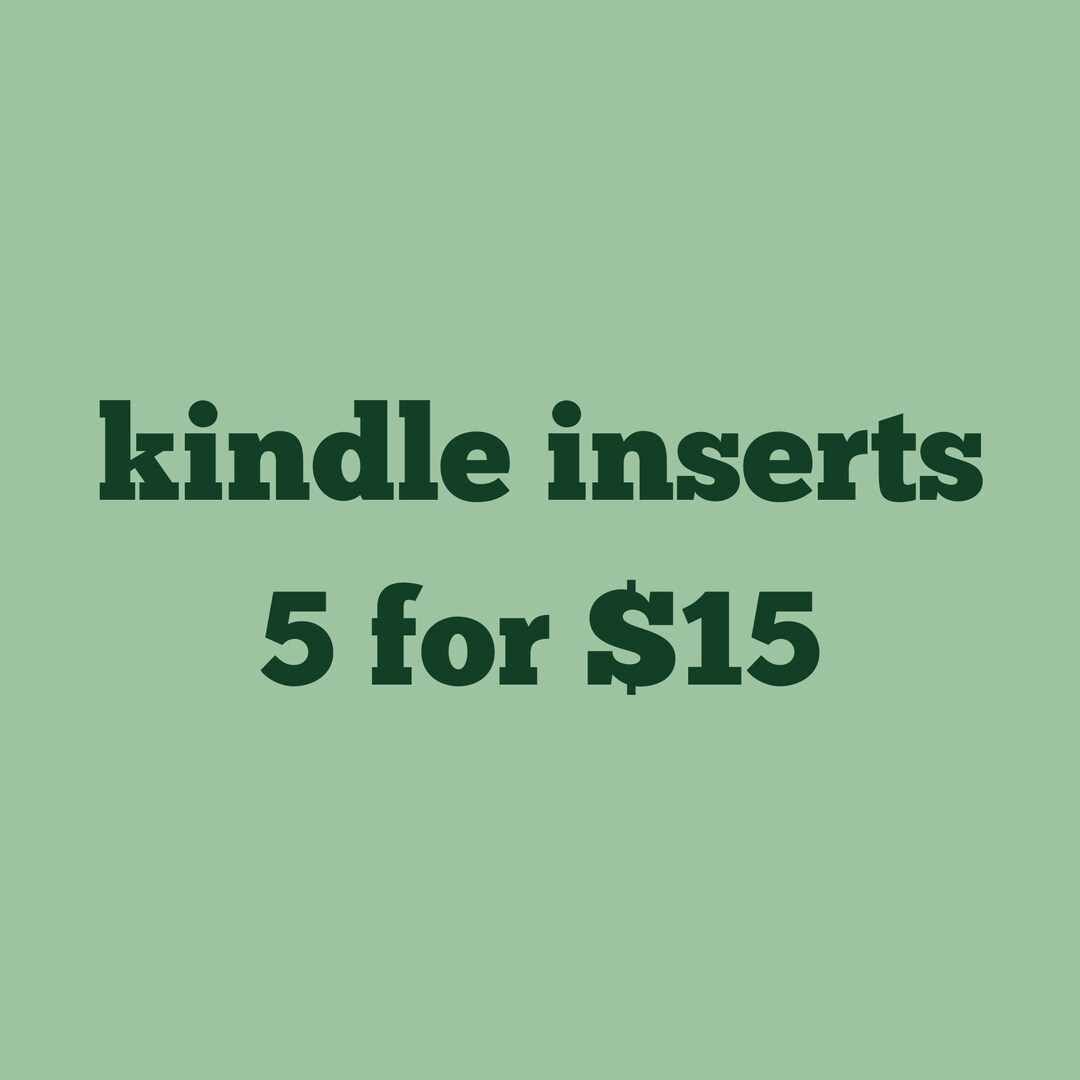 Kindle Clear Case Insert Bundle | Kindle Paperwhite | Kindle Oasis ...