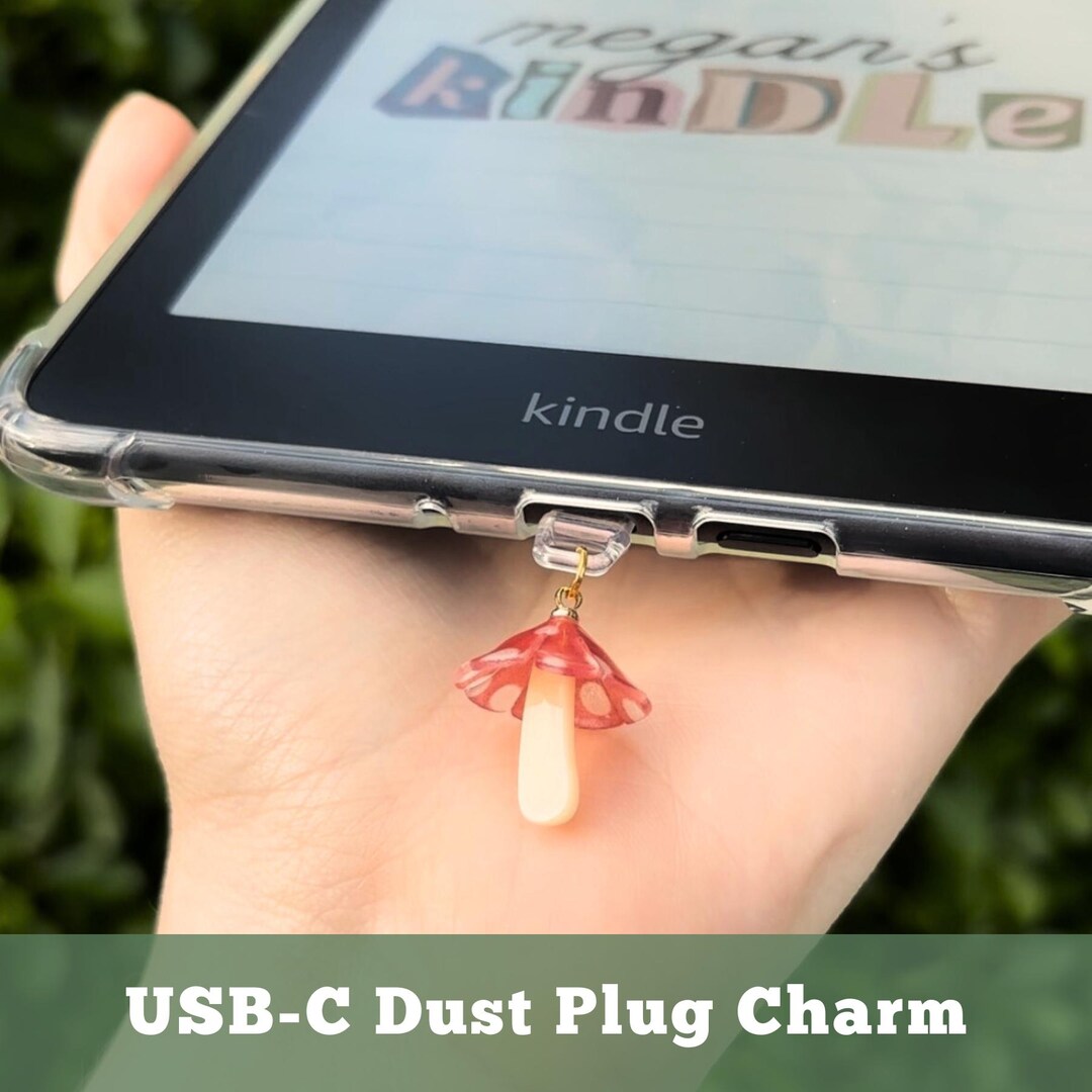 USB-C Dust Plug Charm | Mushroom Kindle Charms | Decoration | USB ...