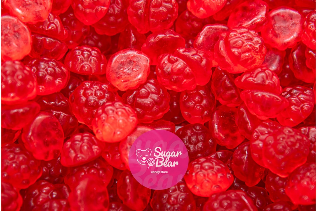 Berry Red Gummy Raspberries Bursting With Sweet Raspberry Bliss - Etsy ...