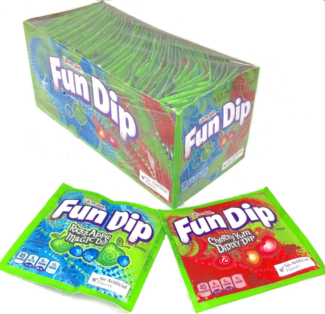Lik-m-aid Fun Dip 48 Ct. - Etsy
