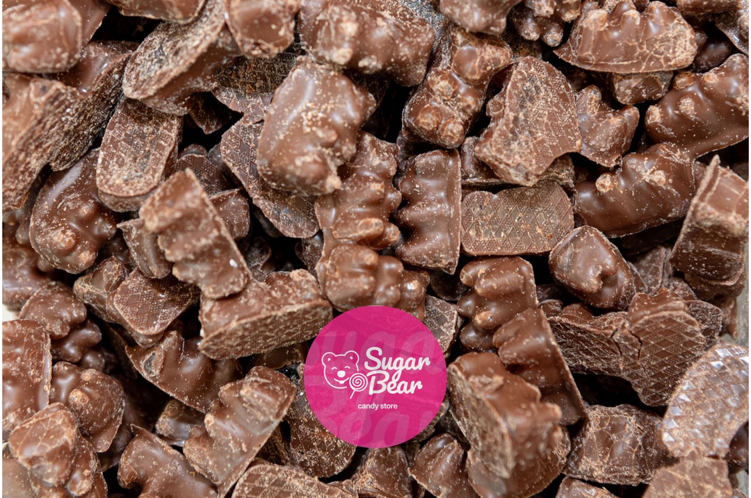 Sweet and Chewy Delight: Milk Chocolate-covered Gummy Bears - Etsy
