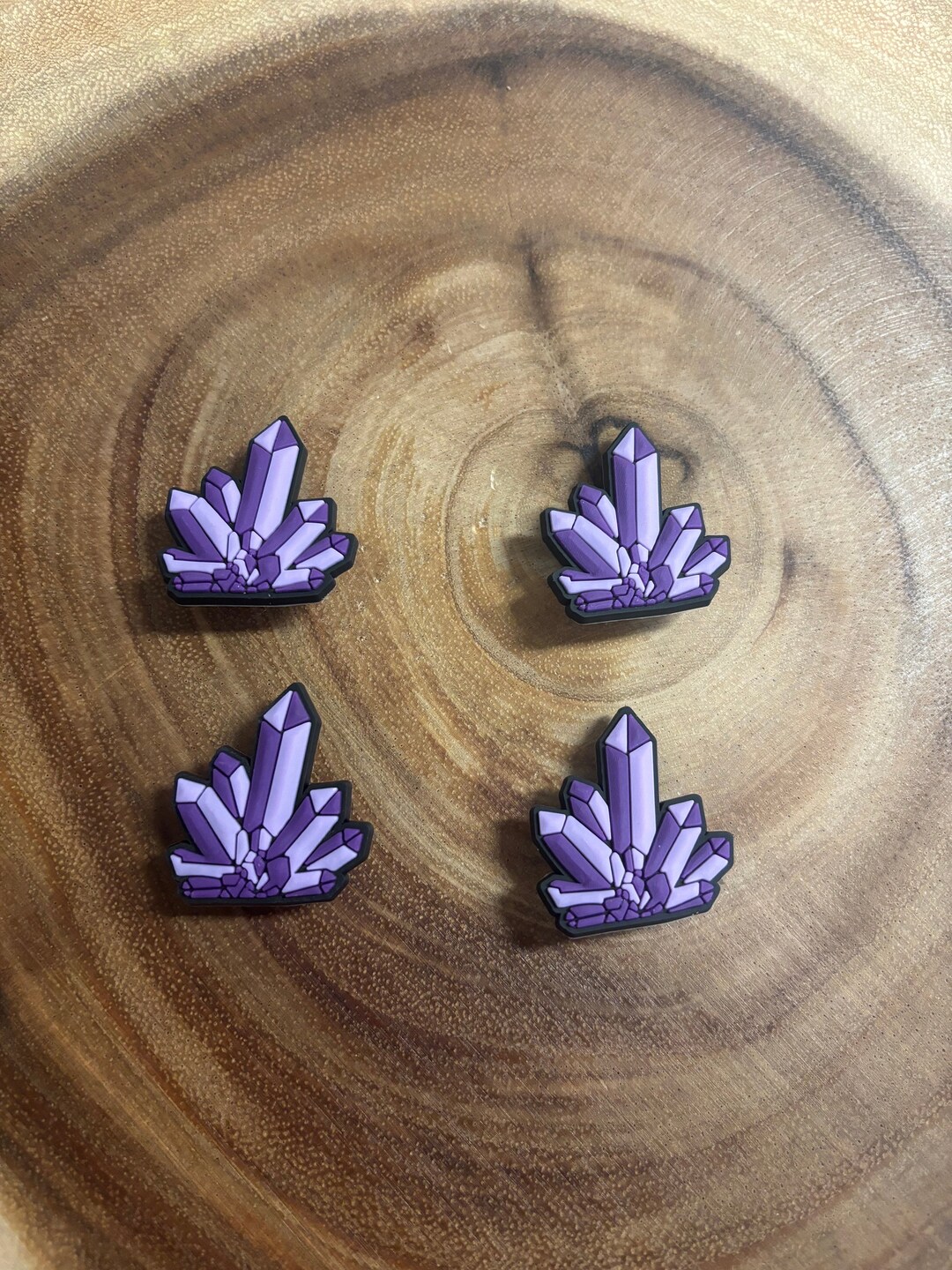 Purple Crystal Shoe Charm/clog Charms - Etsy