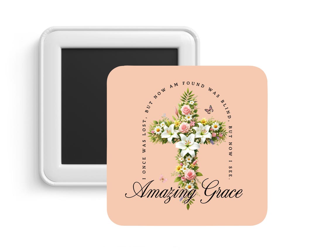 Amazing Grace Magnet, Religious Magnet - Etsy