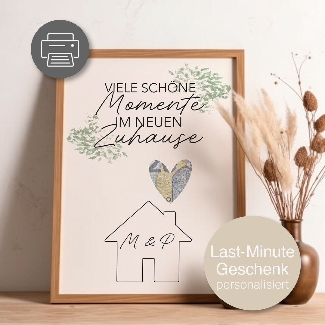 Personalized Moving-in Cash Gift Housewarming Gift First Apartment Gift ...
