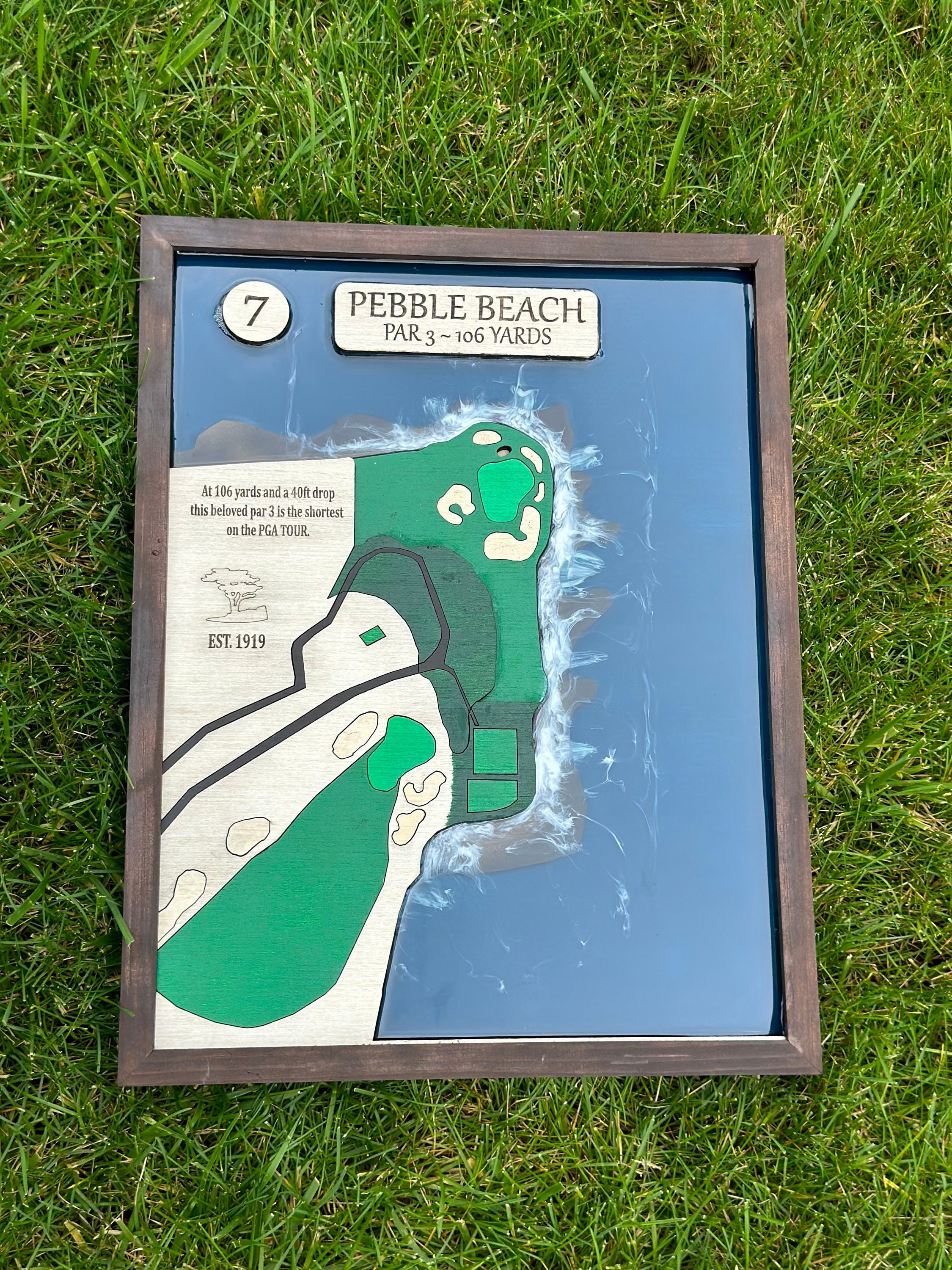 Augusta National, Hole 12, Amen Corner. Golf Course, Wood Engraved ...