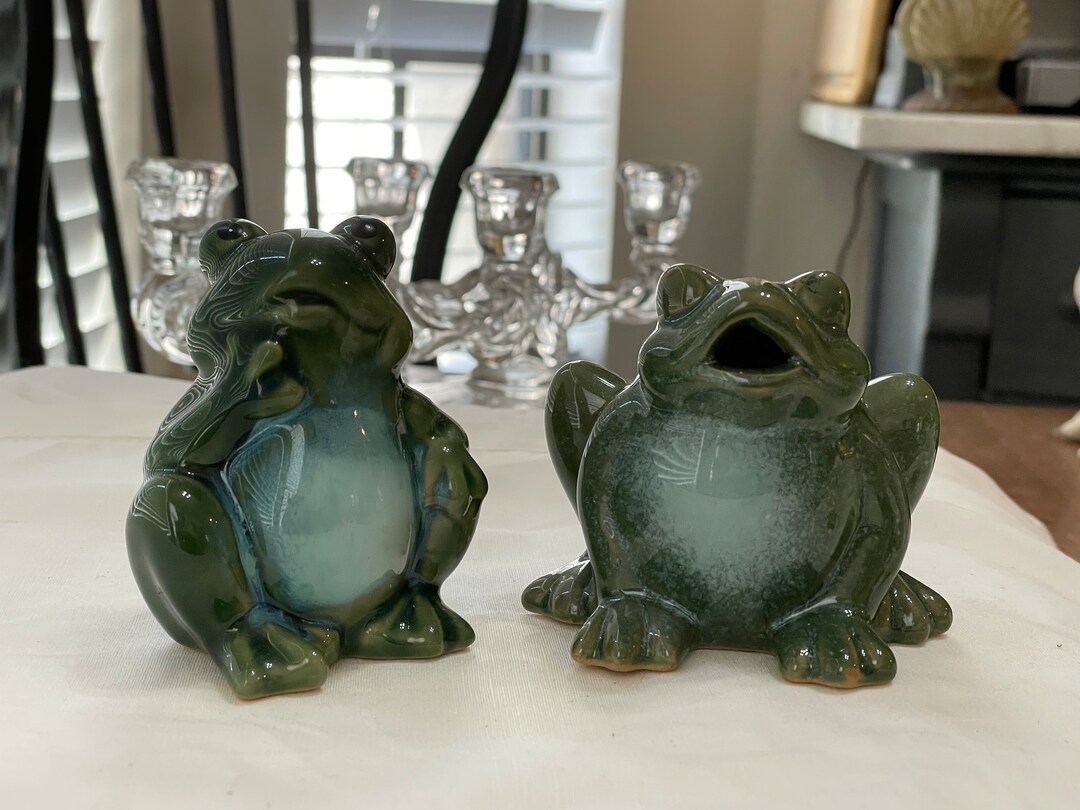 Vintage Frog Figurines Ceramic’s From the 50’s - Etsy