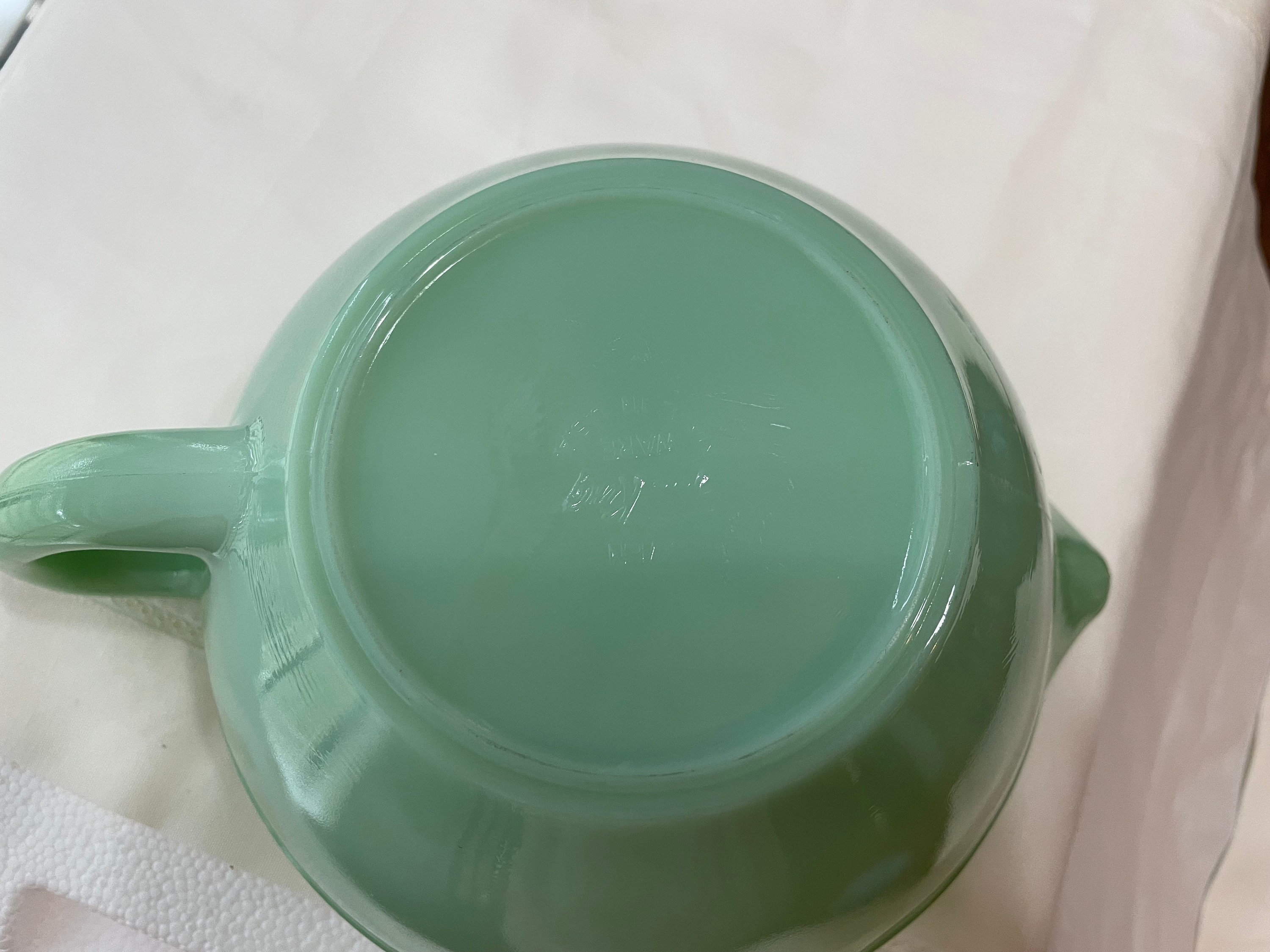 Vintage Jadite Fire King Batter Mixing Bowl Pitcher - Etsy
