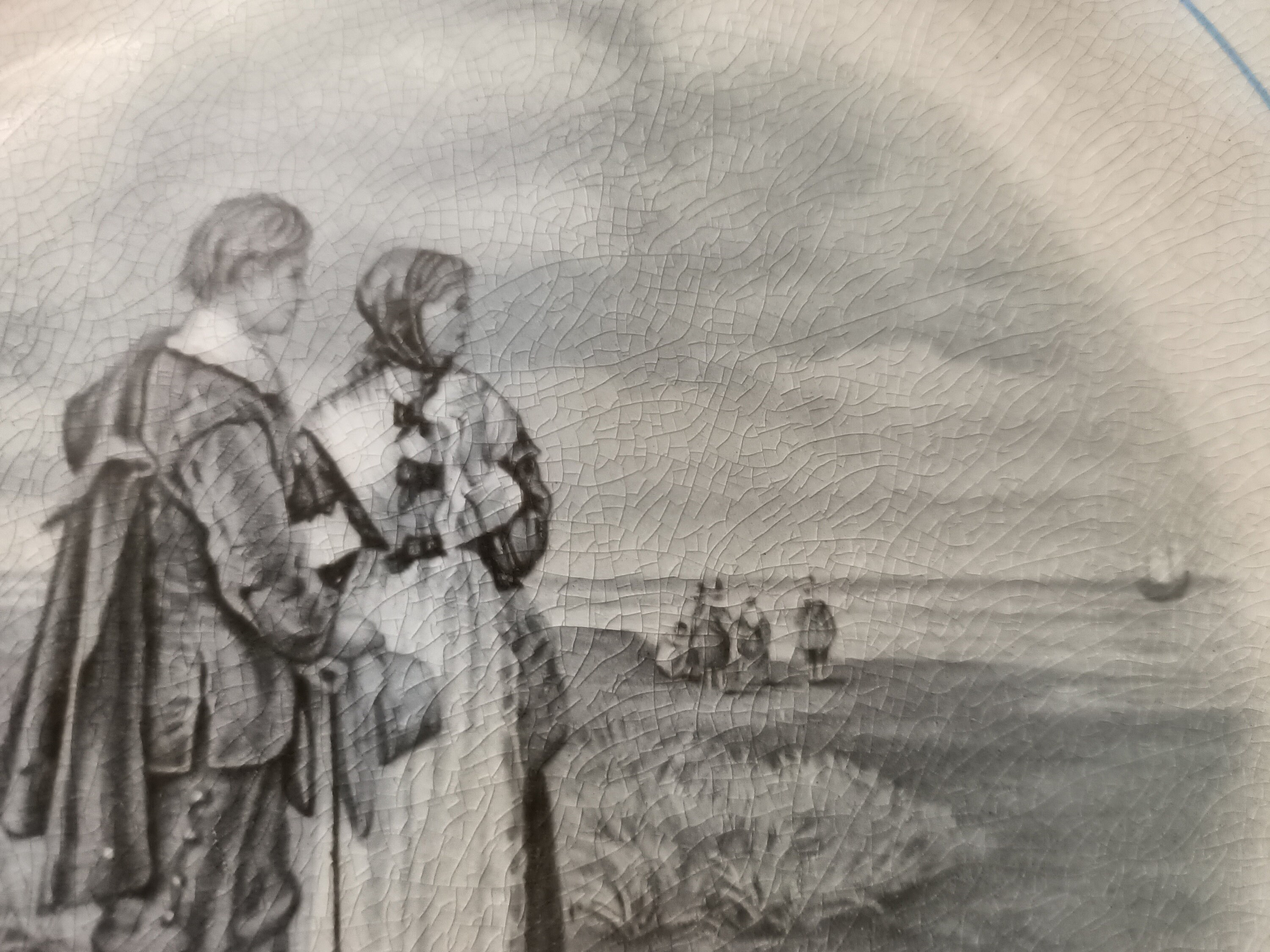 Rare Antique Return of the Mayflower by Sterling China Small Plate - Etsy