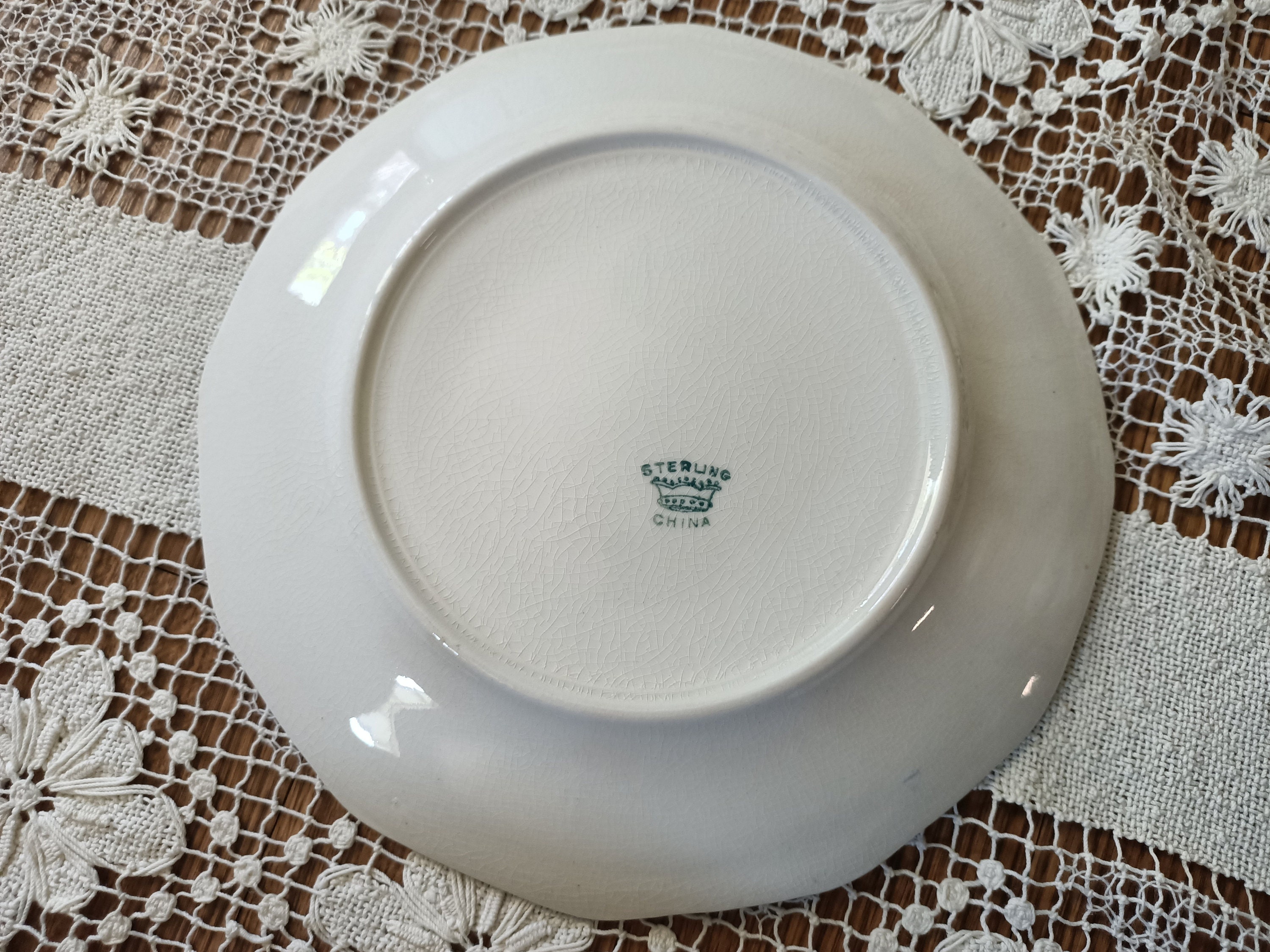 Rare Antique Sterling China Return of the Mayflower "the Hanging of the ...