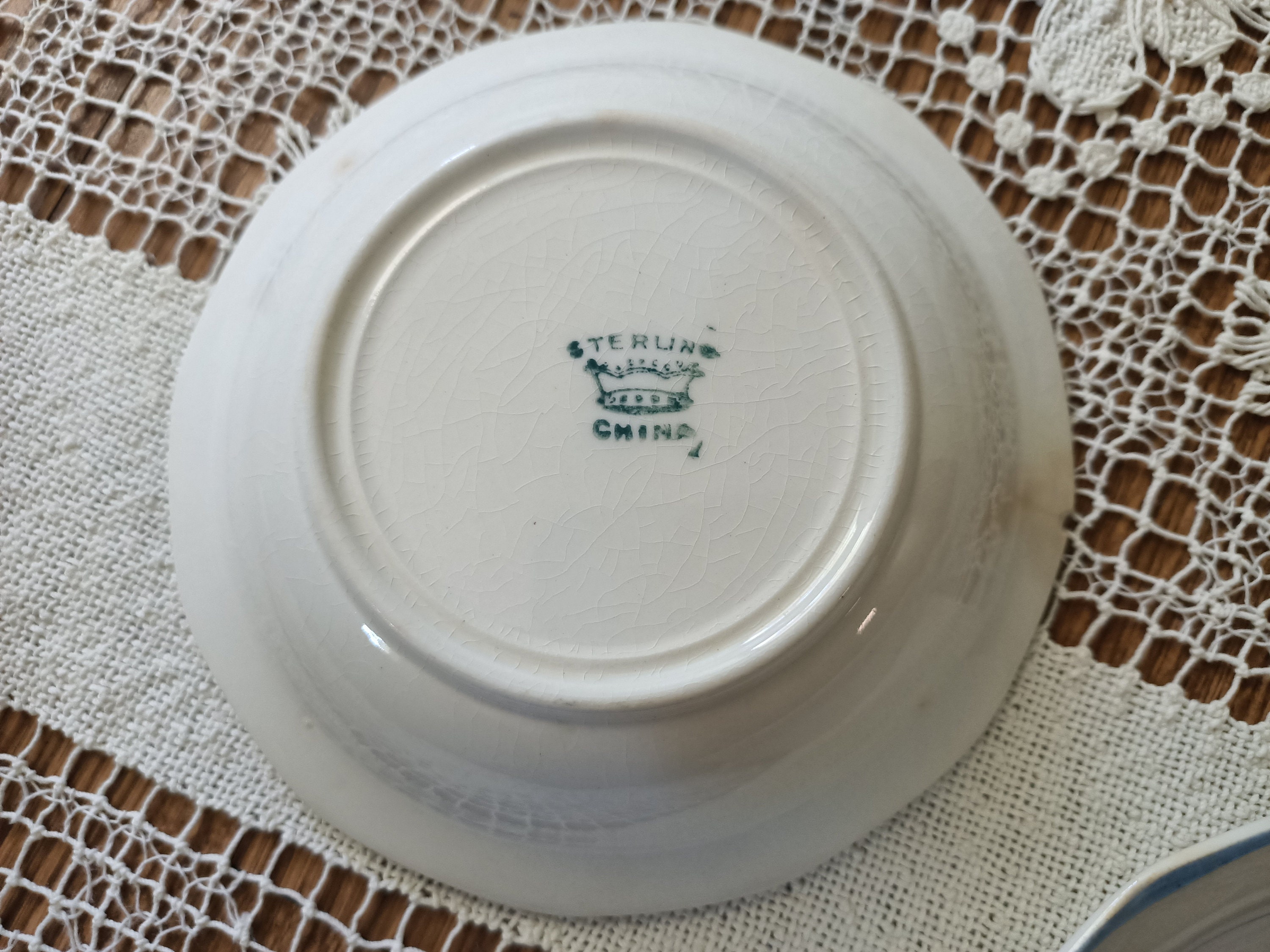 Antique Return of the Mayflower Set of 5 Small Plates by Sterling China ...