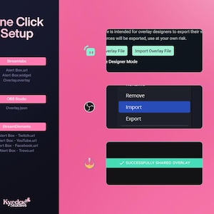 Animated Pink Stream Overlay Package Cute Panels Twitch Overlay ...