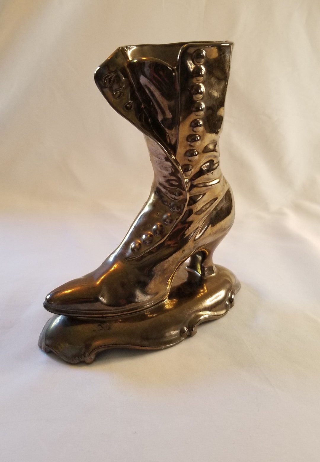 High Top Button Boot - Planter - Etsy