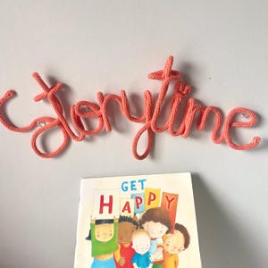 Knitted Wire Storytime Sign: Kids Room Decor - Etsy