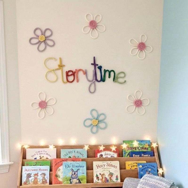 Knitted Wire Storytime Sign: Kids Room Decor - Etsy