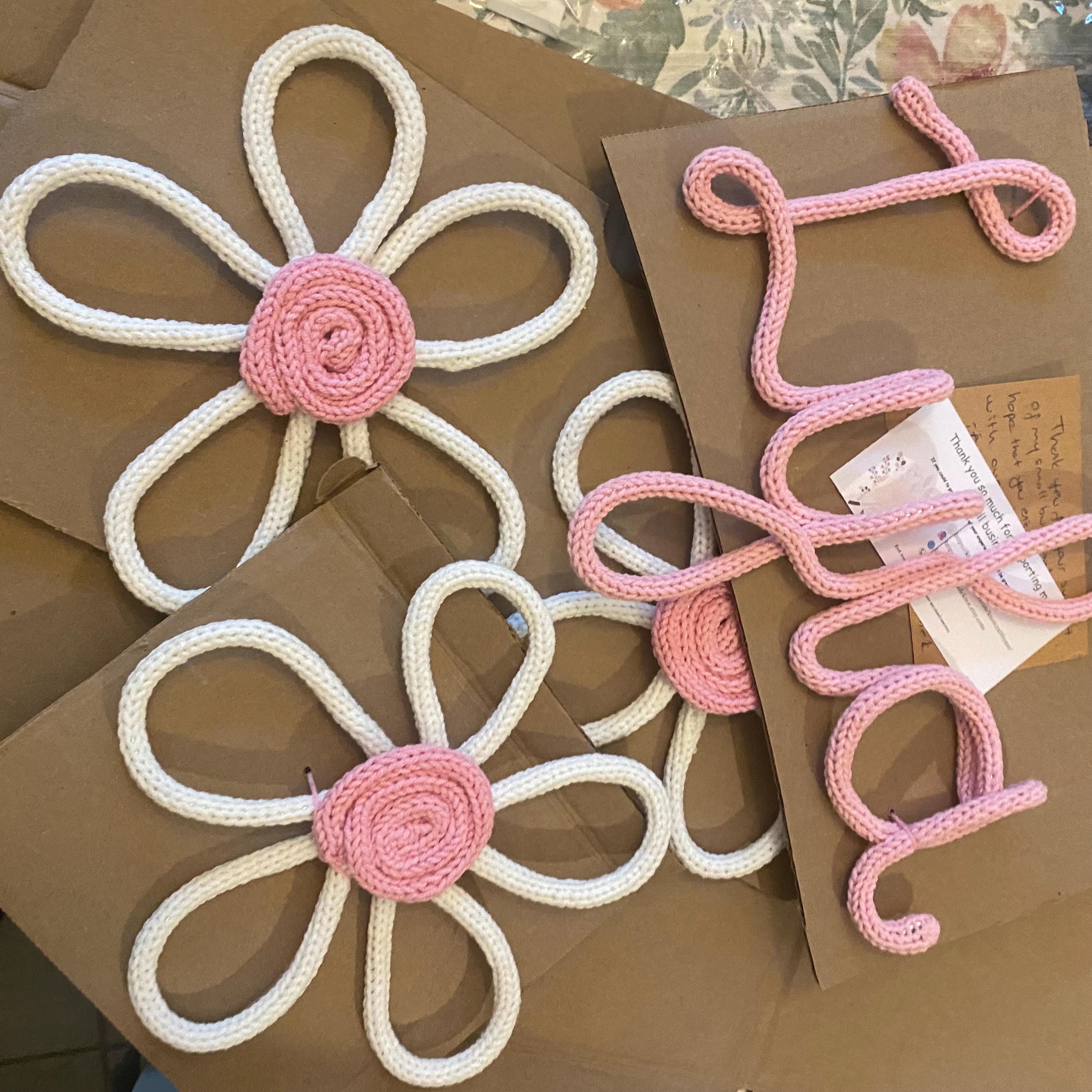Knitted Wire Daisy Decor: Nursery Wall Art - Etsy