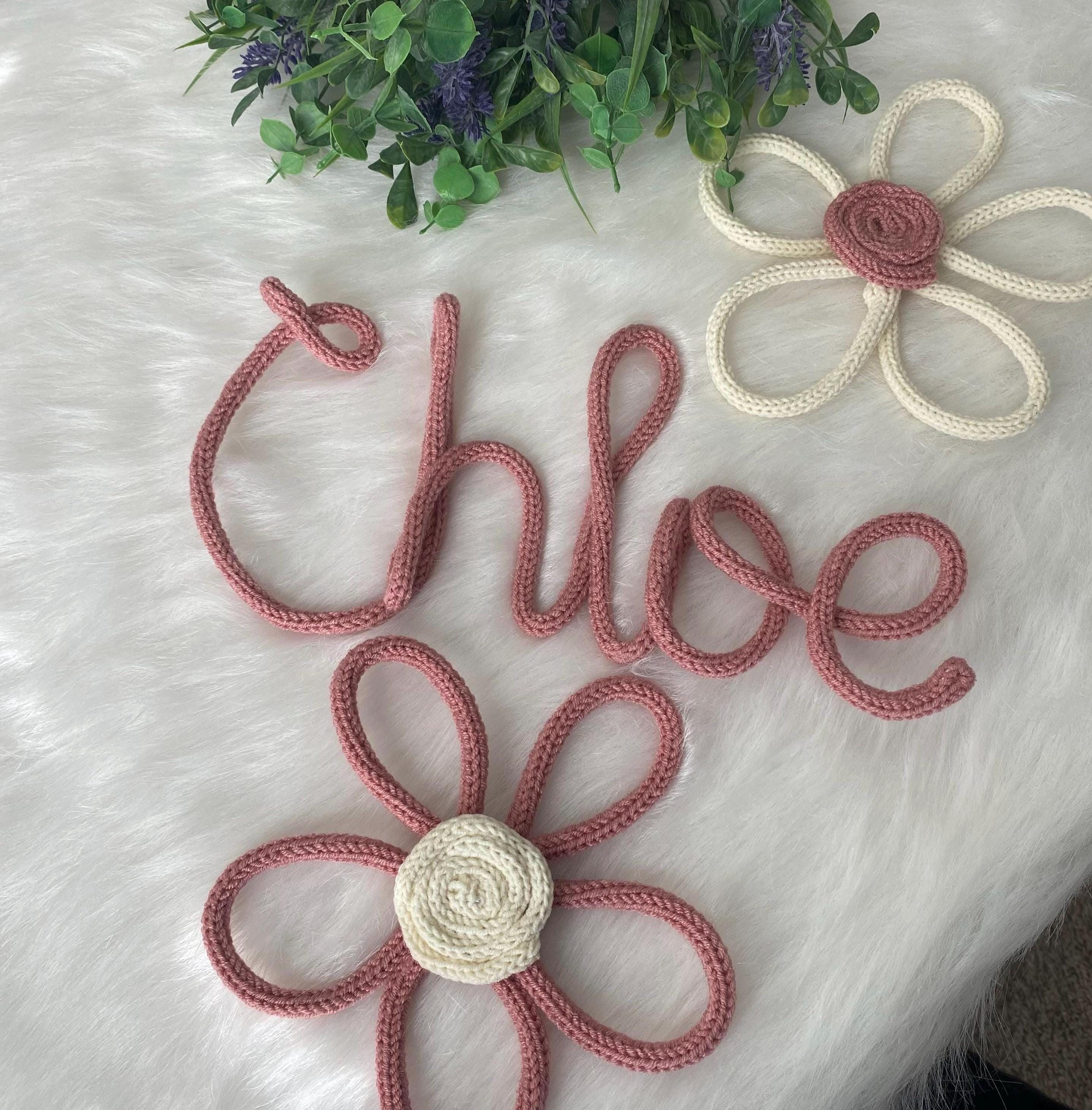 Knitted Wire Daisy Decor: Nursery Wall Art - Etsy