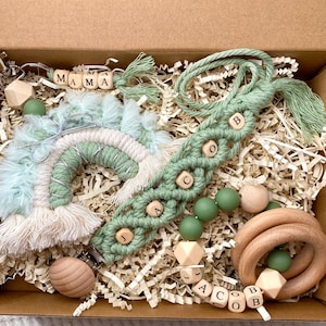 Personalized Baby Shower Gift, Pregnancy Gift, Boho Gift Box, Unique ...