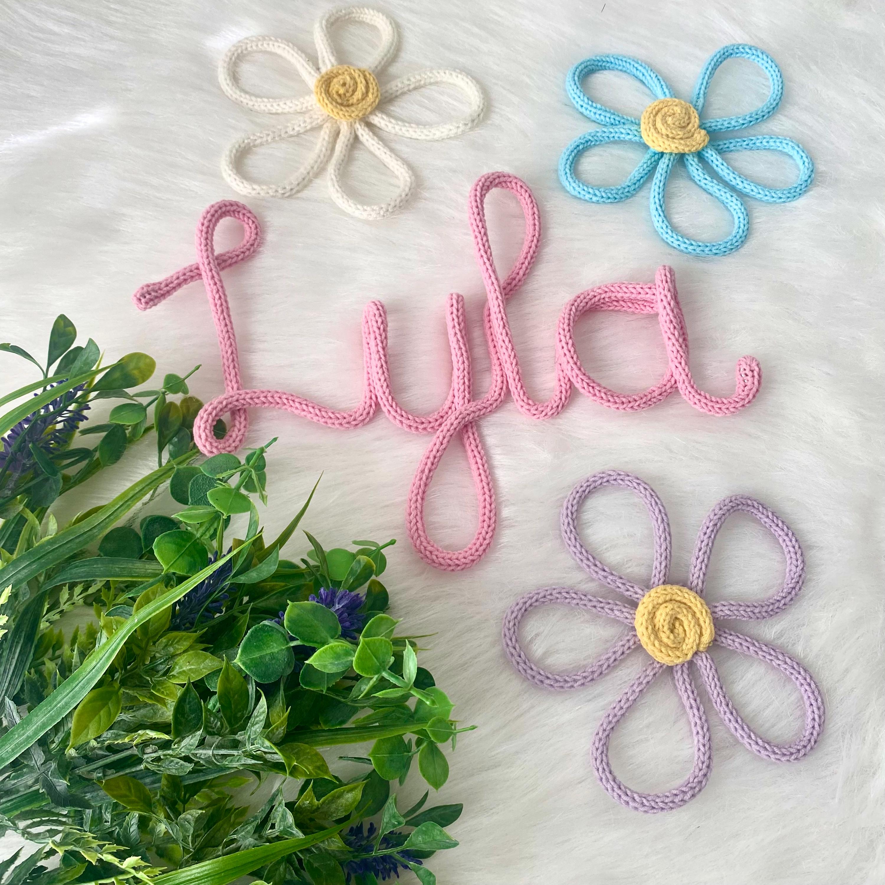 Knitted Wire Daisy Decor: Nursery Wall Art - Etsy