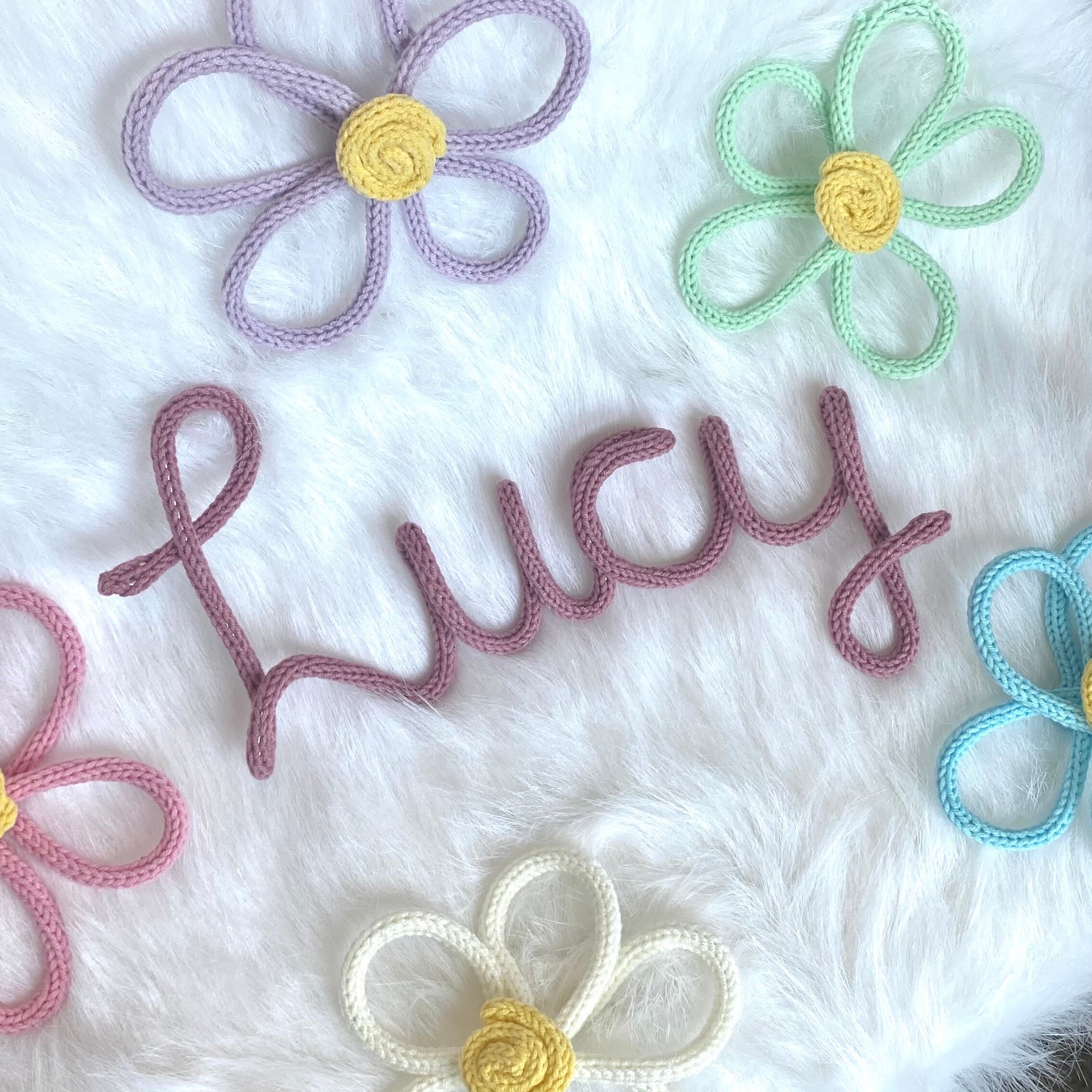 Knitted Wire Daisy Decor: Nursery Wall Art - Etsy