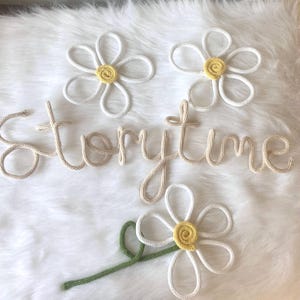 Knitted Wire Storytime Sign: Kids Room Decor - Etsy