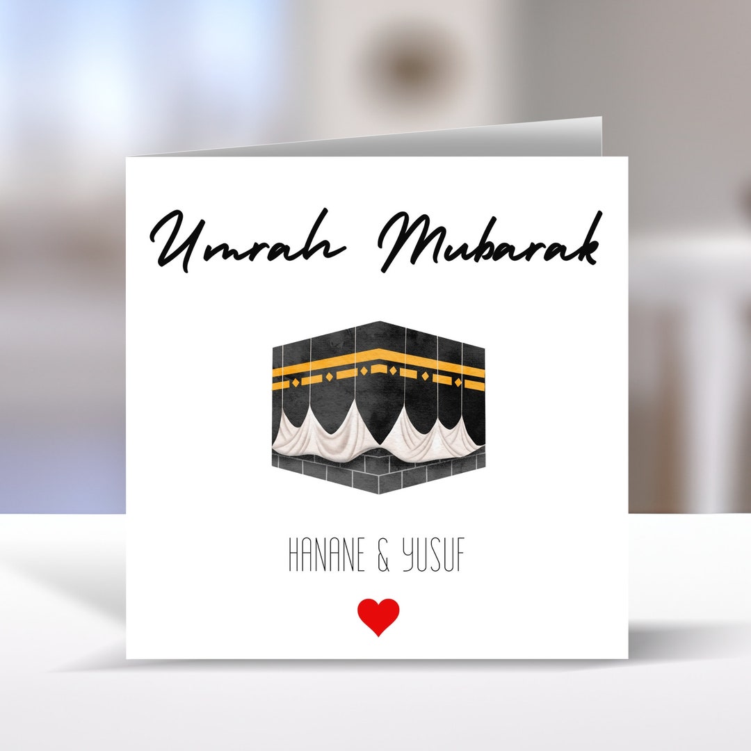 Personalised Umrah Mubarak Card, Umrah Card, Umrah Gift, Umrah 2024 ...