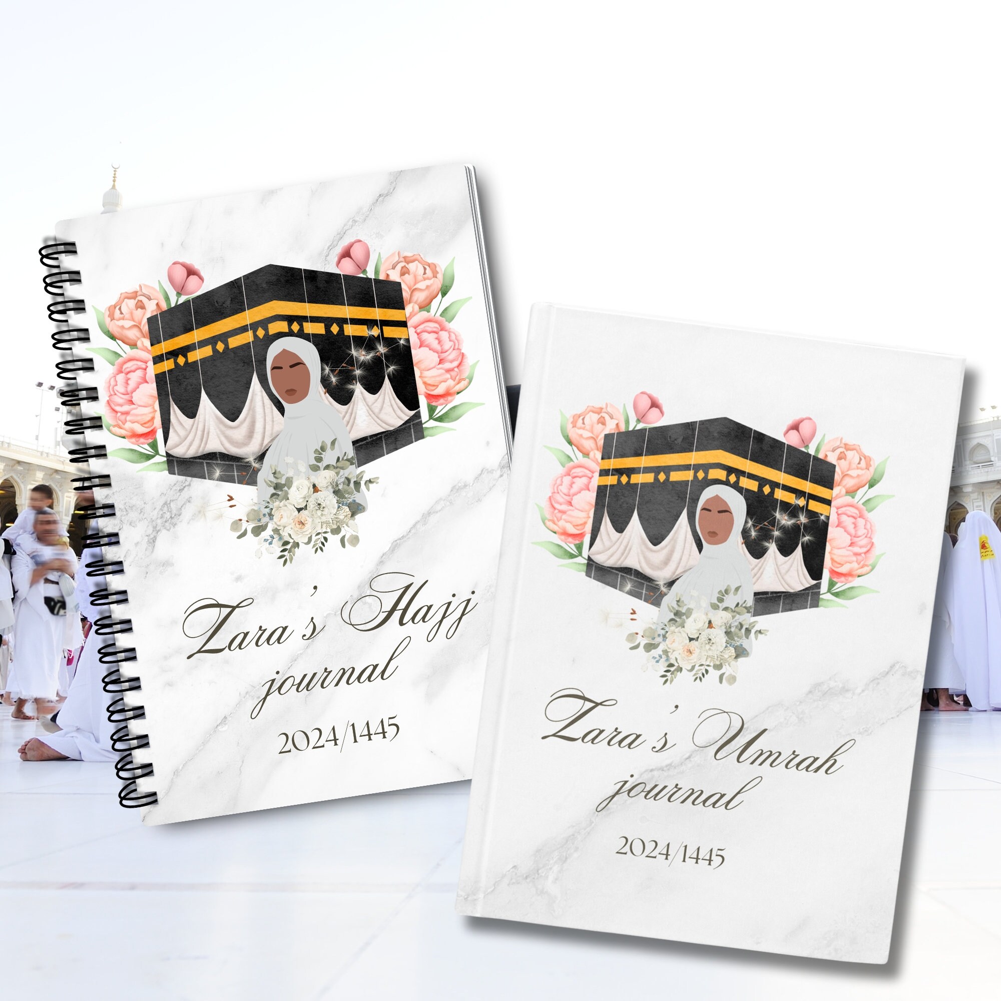 Personalised Islamic Hajj & Umrah Journal, Custom Arabic Name for ...