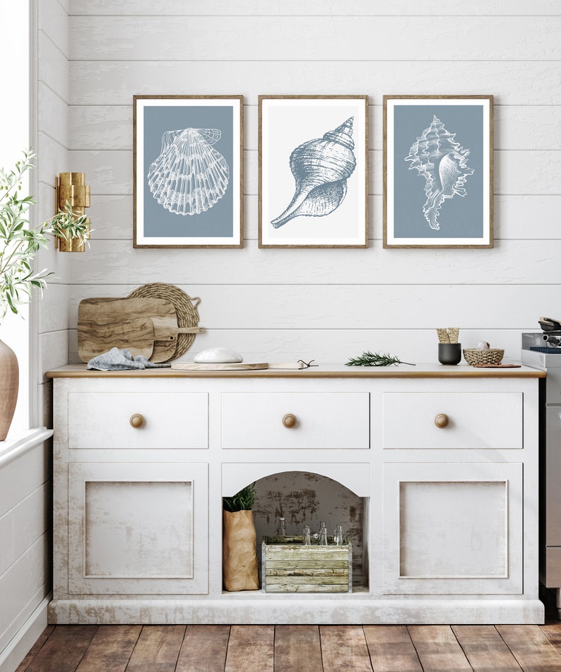 Coastal Wall Art, Beach Prints, Modern Beach Art, Blue Coastal Art ...