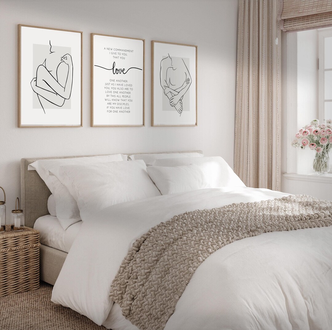 Christian Wall Art Set | Bible Quote About Love | Scripture Print About ...