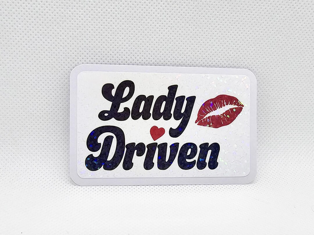 Lady Driven - Permanent Sticker for the Female Auto Enthusiast! - Etsy