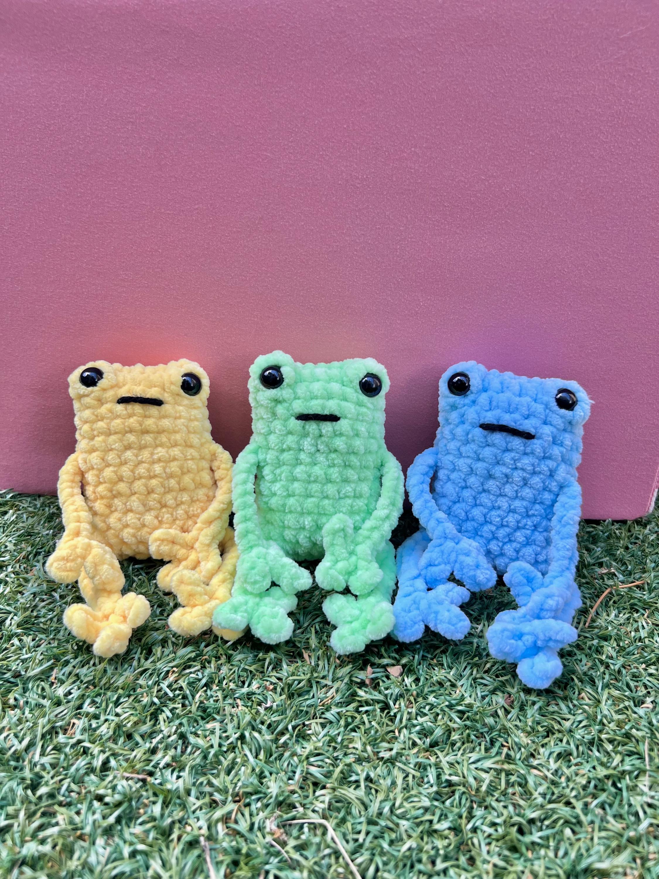 No-sew Leggy Froggy Crochet Pattern (crochet Frog Pattern, Cute Crochet ...