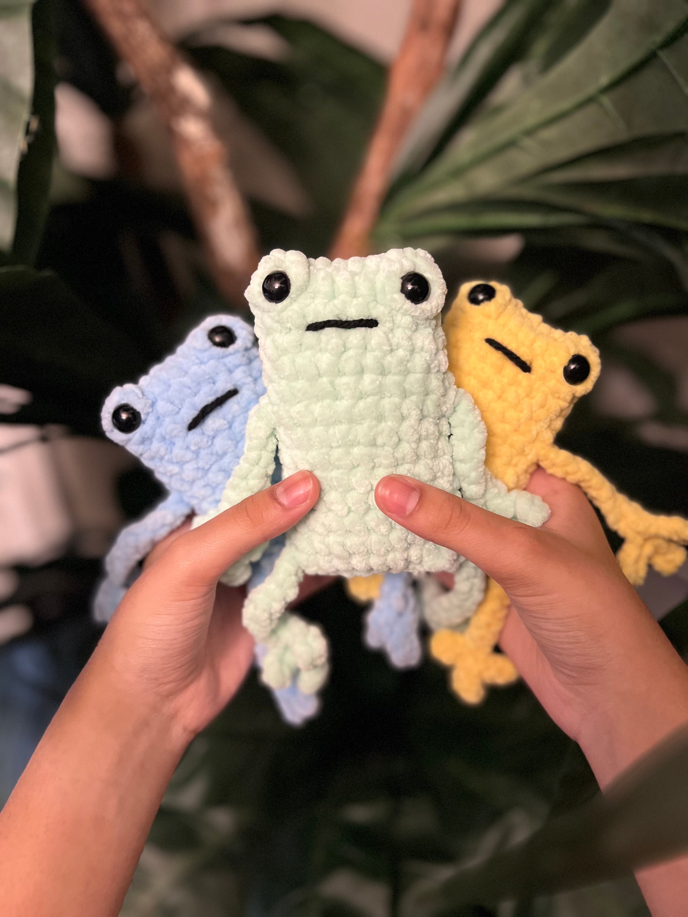 Leggy Froggy No-sew Crochet PDF Pattern Plushie Frog - Etsy