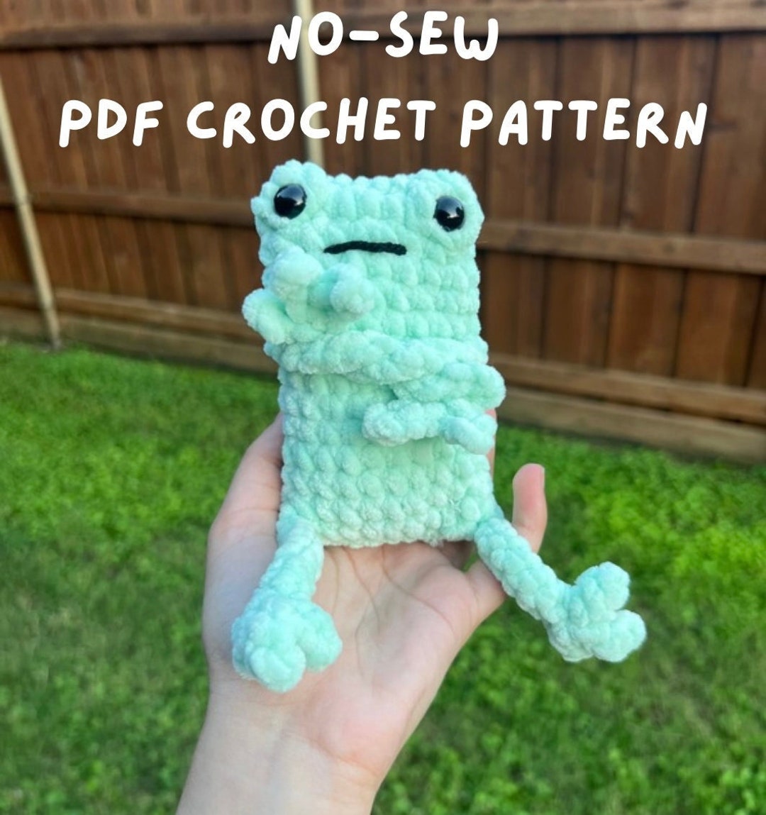Leggy Froggy No-sew Crochet PDF Pattern Plushie Frog - Etsy
