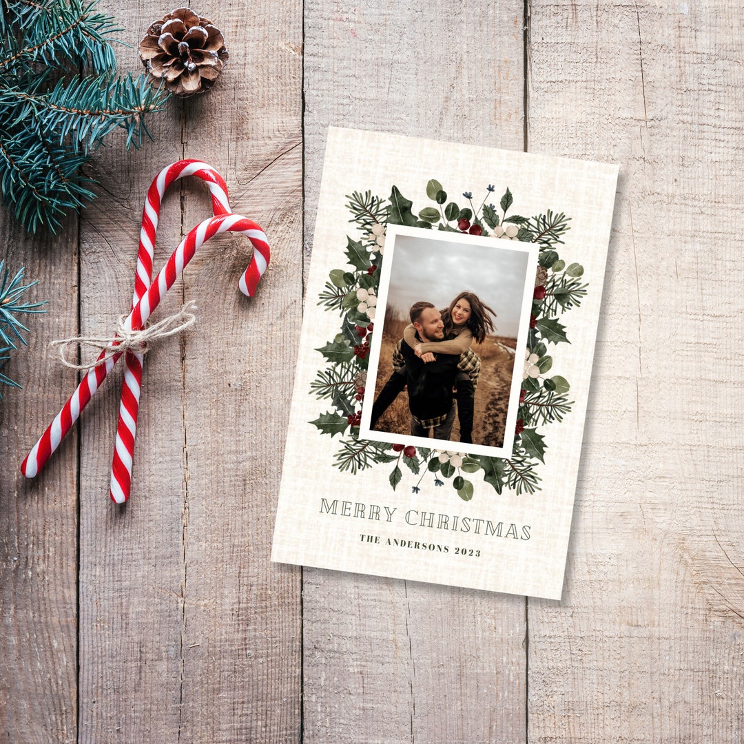 Merry Christmas Card - Happy Holidays - Christmas Card - Family Holiday ...