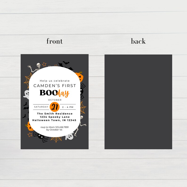 First Booday - One Spooky Dude - Spooky First Birthday - First Birthday ...