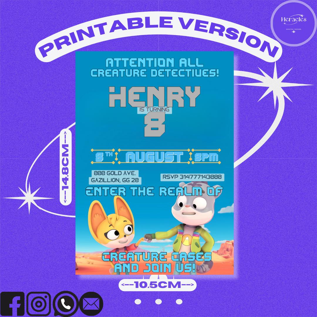 The Creature Cases Birthday Video Invitation, Creature Cases Birthday ...