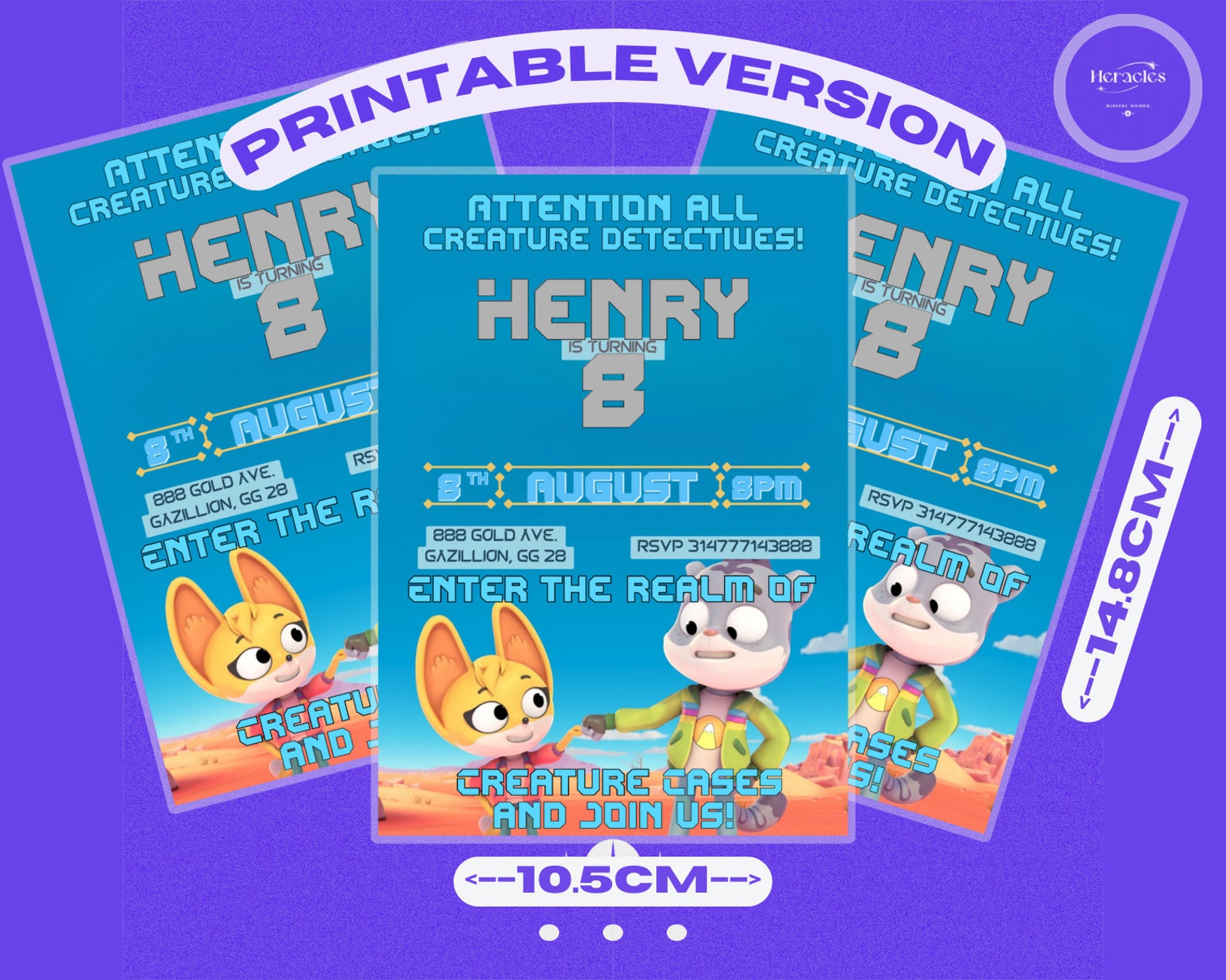 The Creature Cases Birthday Video Invitation, Creature Cases Birthday ...