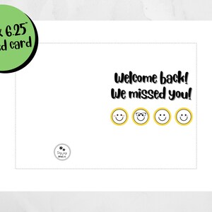 Printable Welcome Back - Instant Download - Etsy