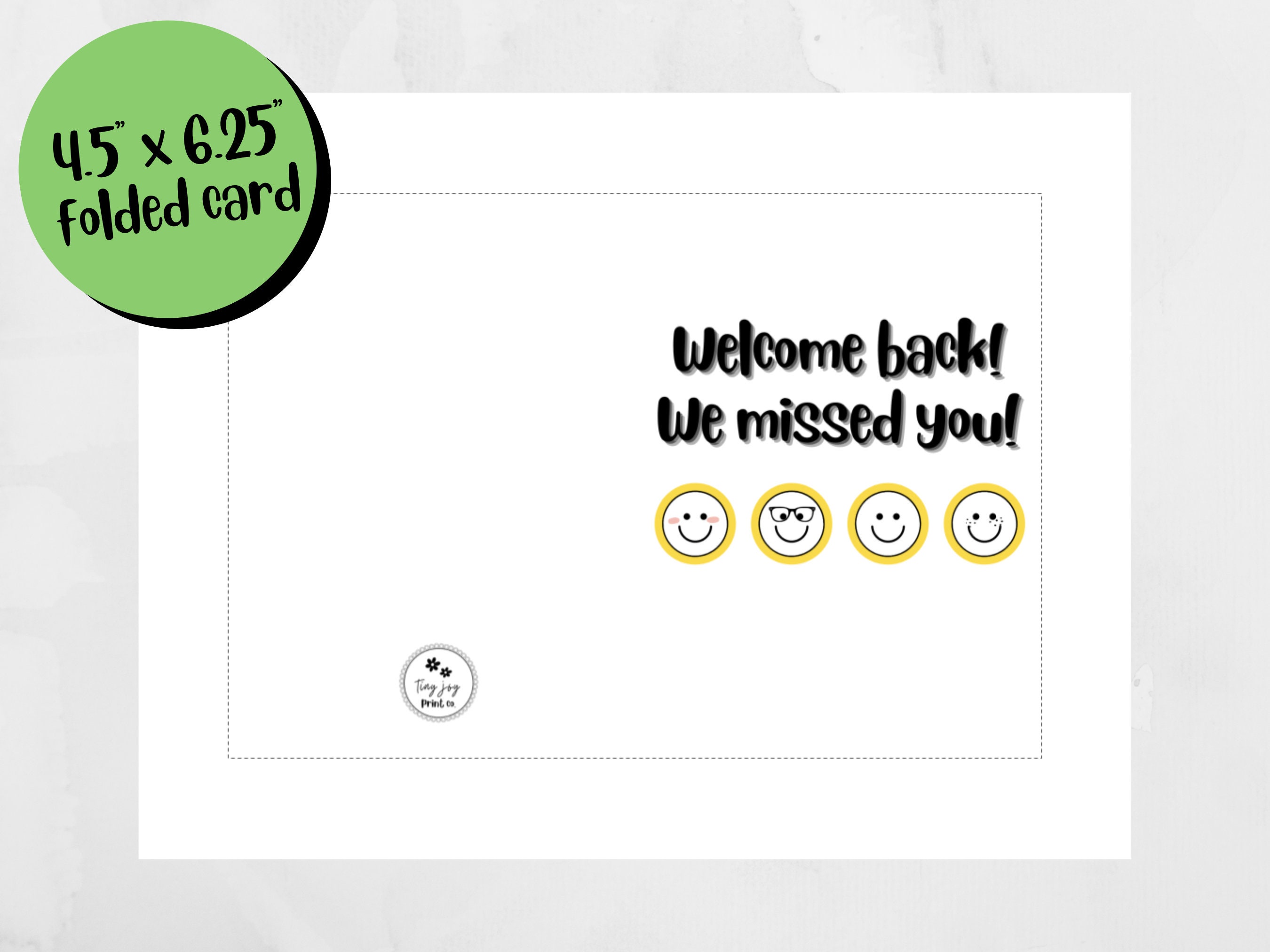 Printable Welcome Back Instant Download - Etsy