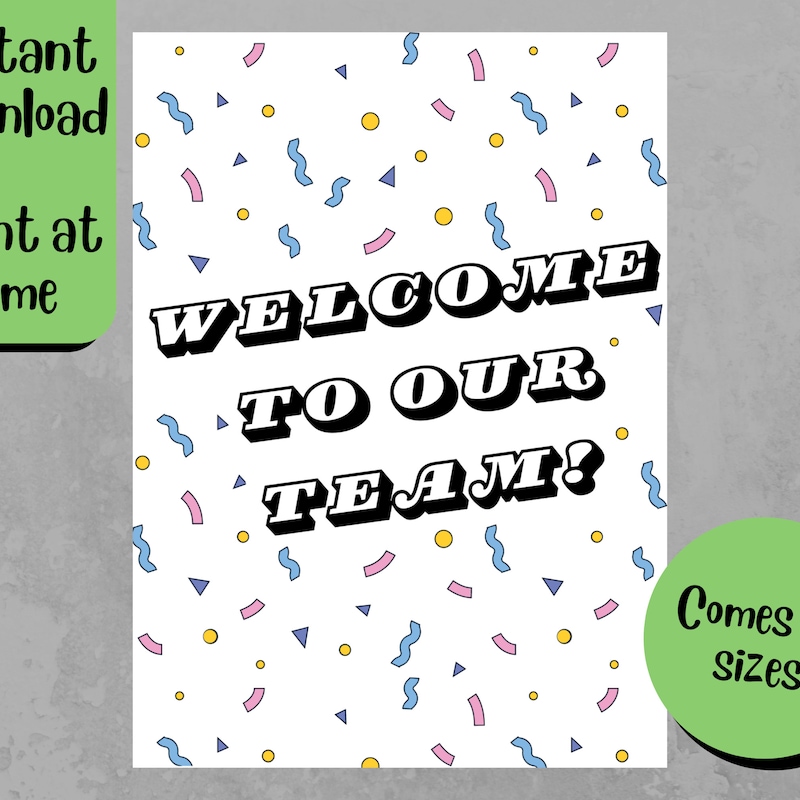 Welcome New Employee Sign - Etsy
